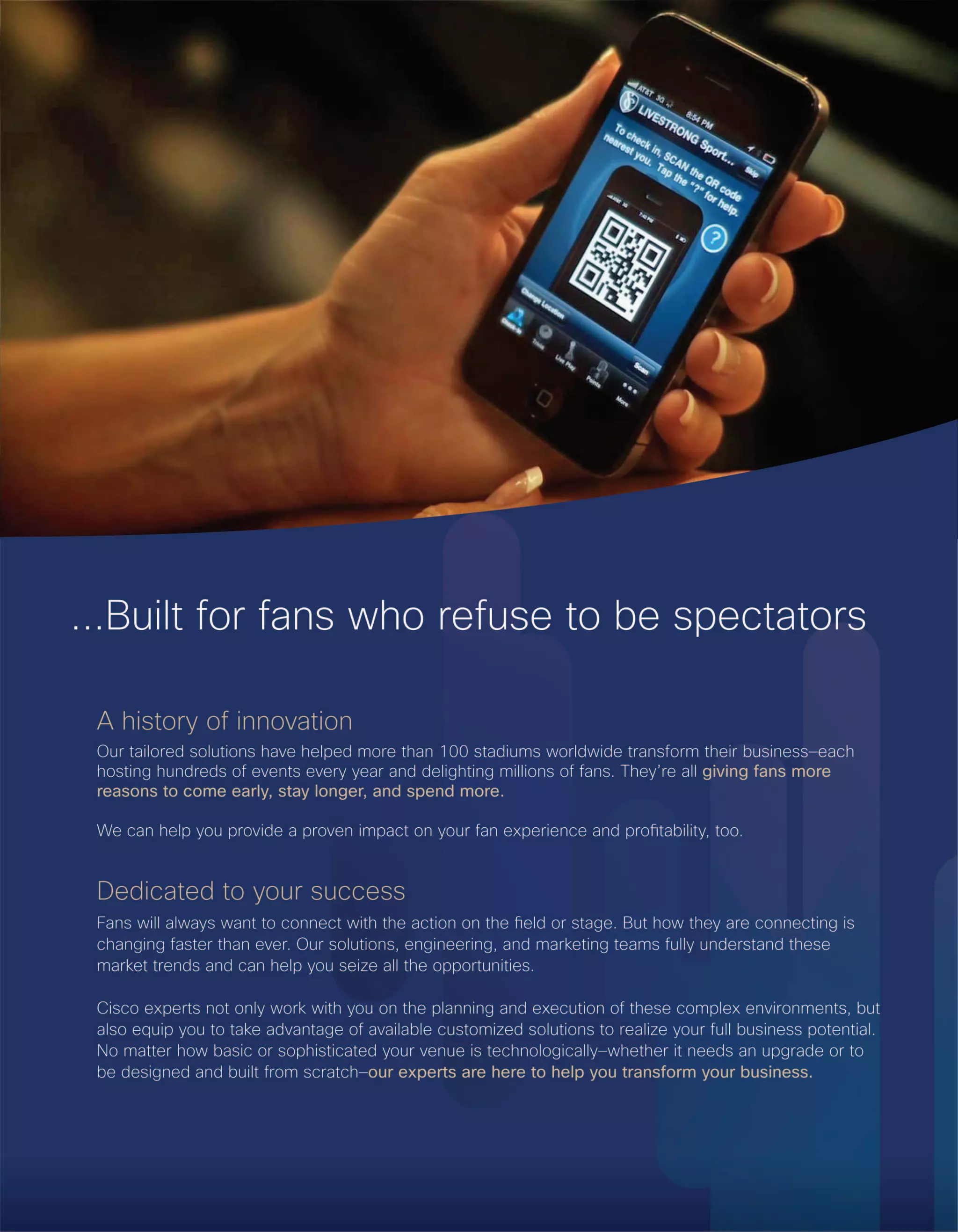 Cisco: Sports & Entertainment Brochure | PDF