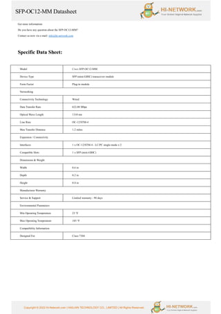 cisco-sfp-oc12-mm-datasheet.pdf