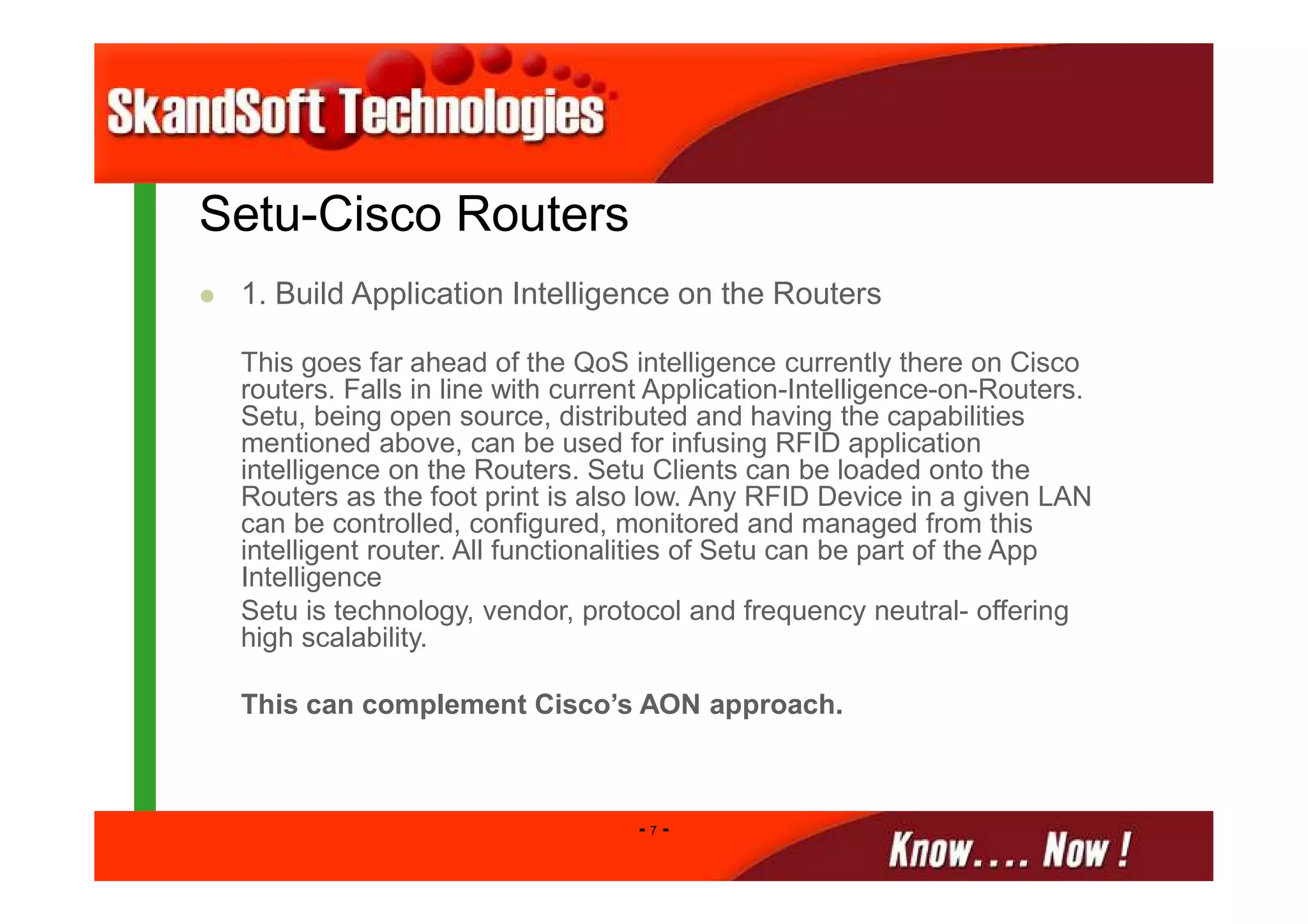 Cisco Skandsoft RFID Approach | PPT