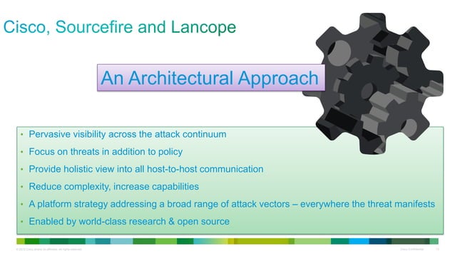 Cisco, Sourcefire and Lancope - Better Together | PPT