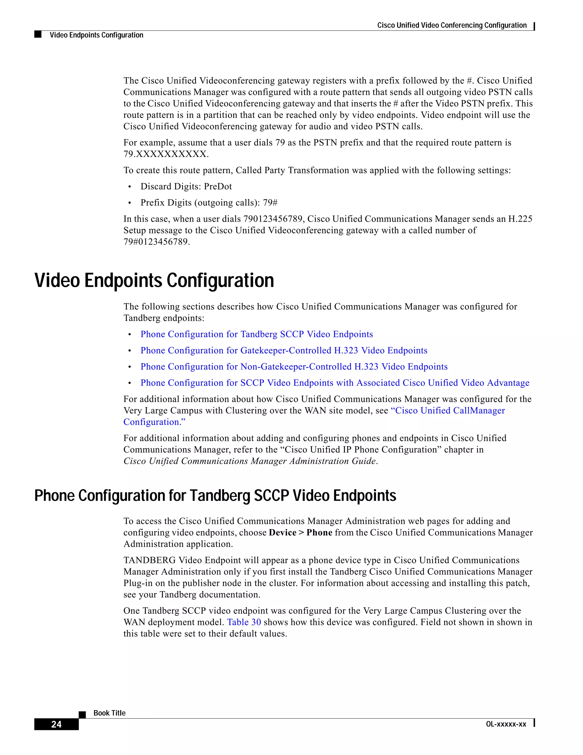 Cisco Unified Video Conferencing Configuration | PDF