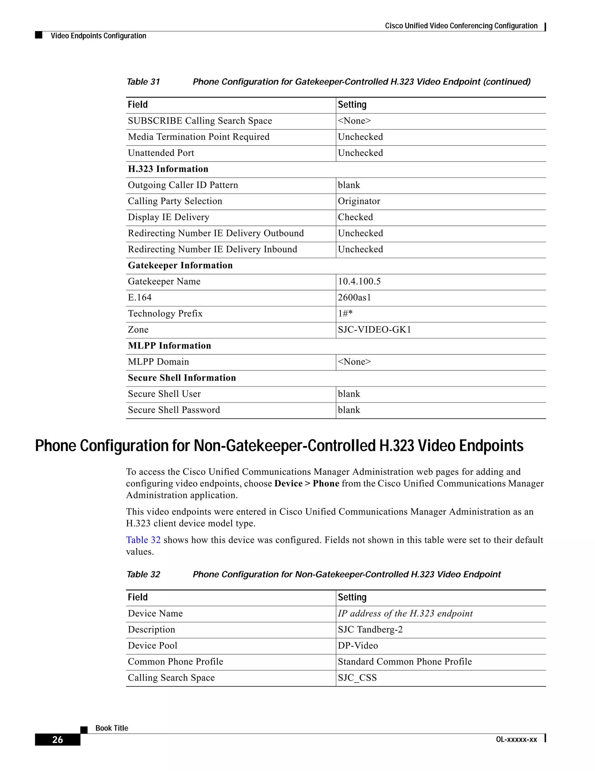 Cisco Unified Video Conferencing Configuration | PDF