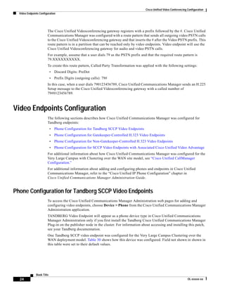 Cisco Unified Video Conferencing Configuration | PDF