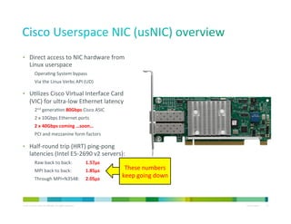 Cisco usNIC: how it works, how it is used in Open MPI | PDF | Operating ...