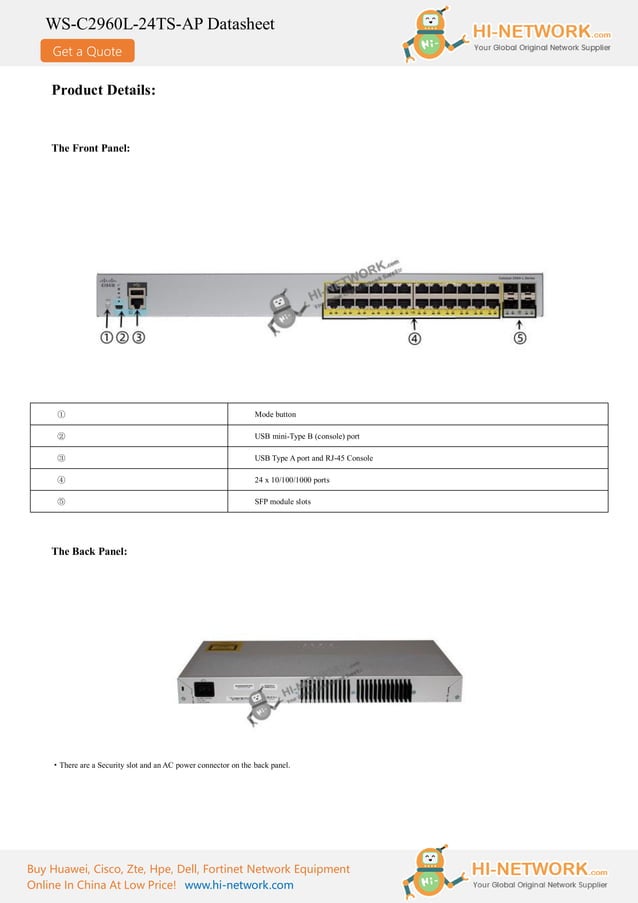 cisco-ws-c2960l-24ts-ap-datasheet.pdf | Computer Peripherals | Computing