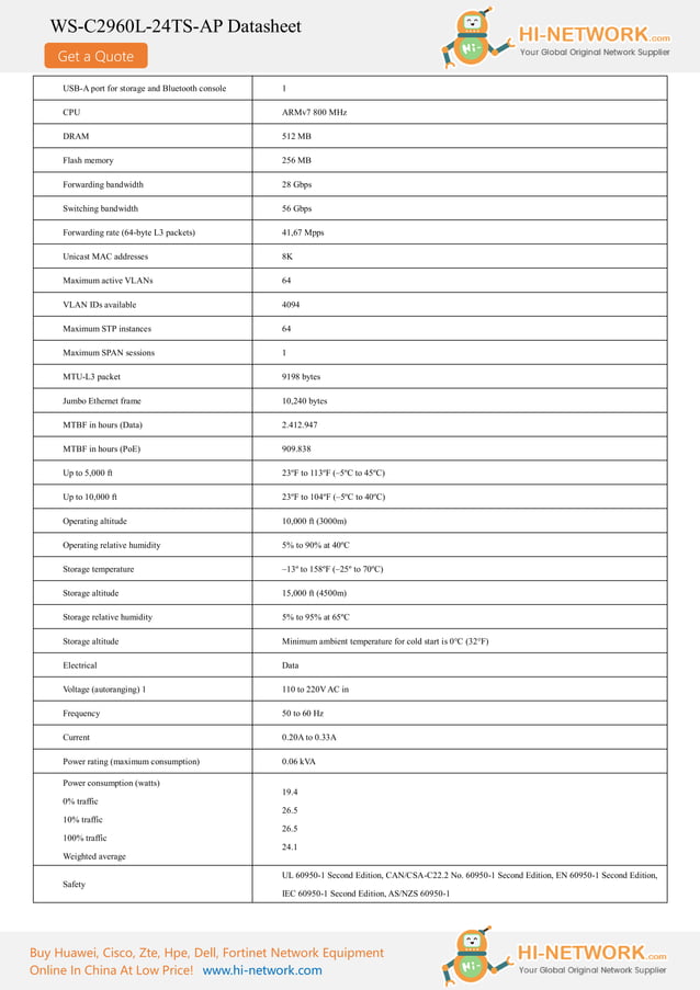 cisco-ws-c2960l-24ts-ap-datasheet.pdf | Computer Peripherals | Computing