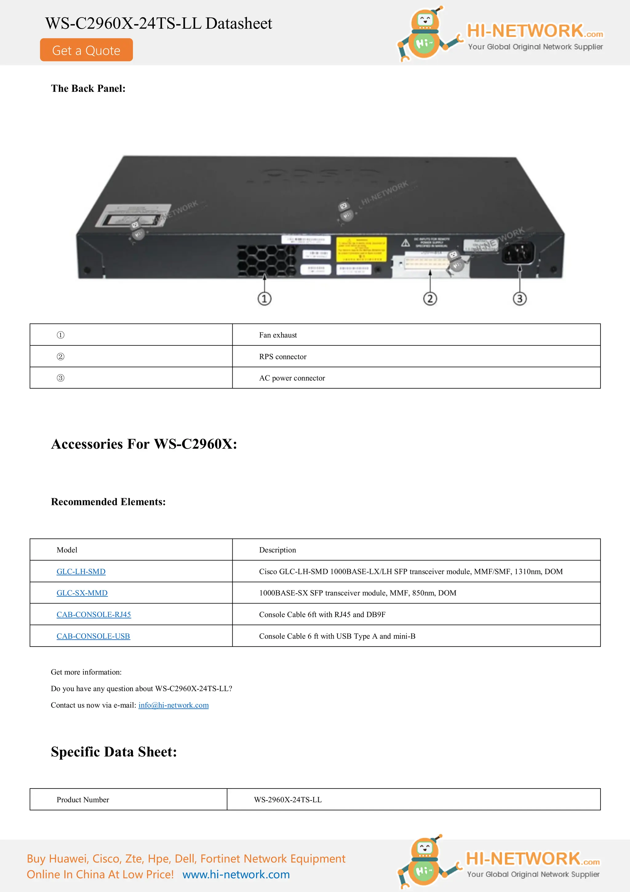 cisco-ws-c2960x-24ts-ll-datasheet.pdf | Computer Networking | Computing