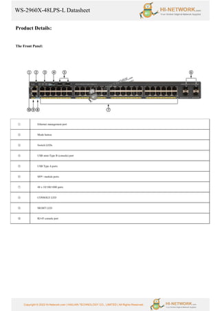 cisco-ws-c2960x-48lps-l-datasheet.pdf | Computer Networking | Computing
