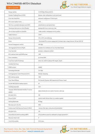 cisco-ws-c2960xr-48td-i-datasheet.pdf | Computer Networking | Computing