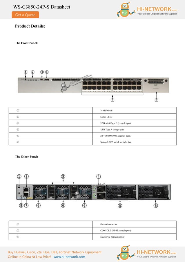 cisco-ws-c3850-24p-s-datasheet.pdf | Computer Networking | Computing