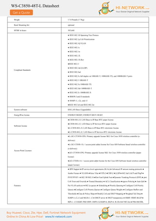 cisco-ws-c3850-48t-l-datasheet.pdf | Computer Networking | Computing
