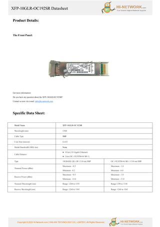 cisco-xfp-10glr-oc192sr-datasheet.pdf