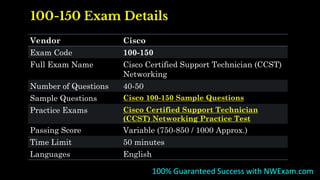 Cisco 100-150 CCST Networking Certification Exam Syllabus with Sample ...