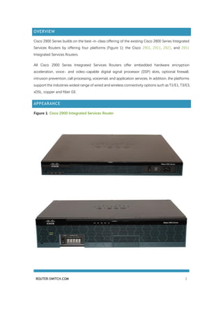 Cisco 2900 Specs