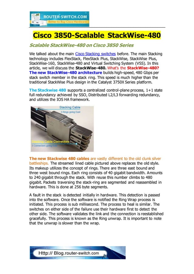Cisco 3850 scalable stack wise-480 | PDF