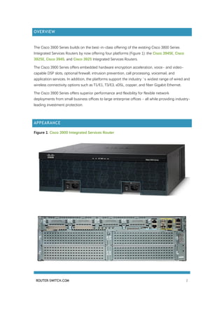Cisco 3900 series router datasheet | PDF