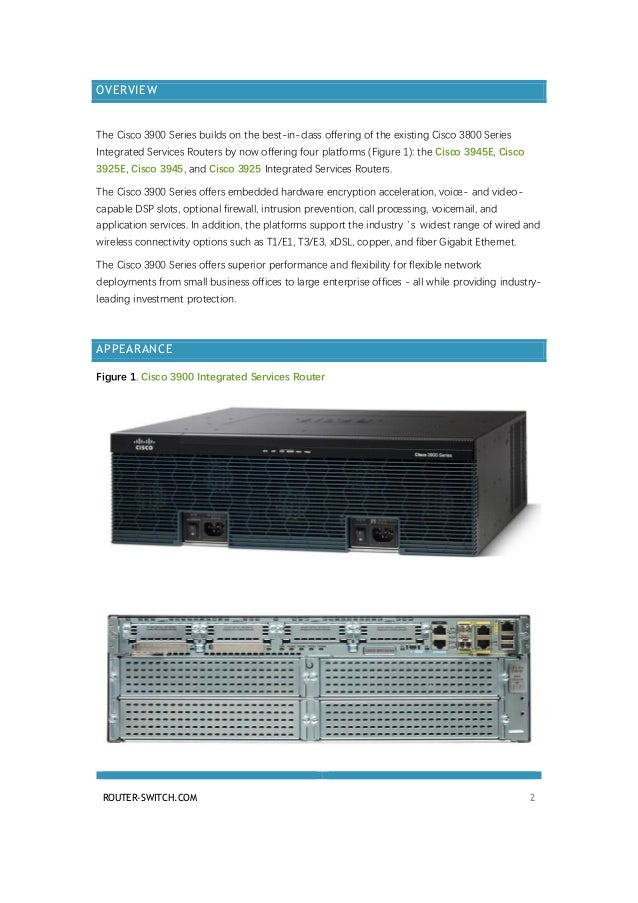 Cisco 3900 series router datasheet