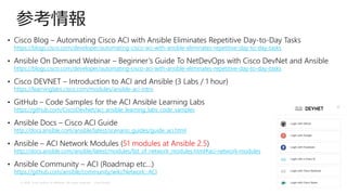Cisco ACI and_Ansible | PPT
