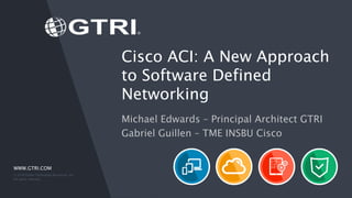 Cisco ACI: A New Approach to Software Defined Networking | PDF
