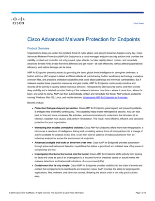 Cisco amp for endpoints | PDF