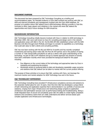 Cisco SOA appliance positioning & strategy paper | PDF