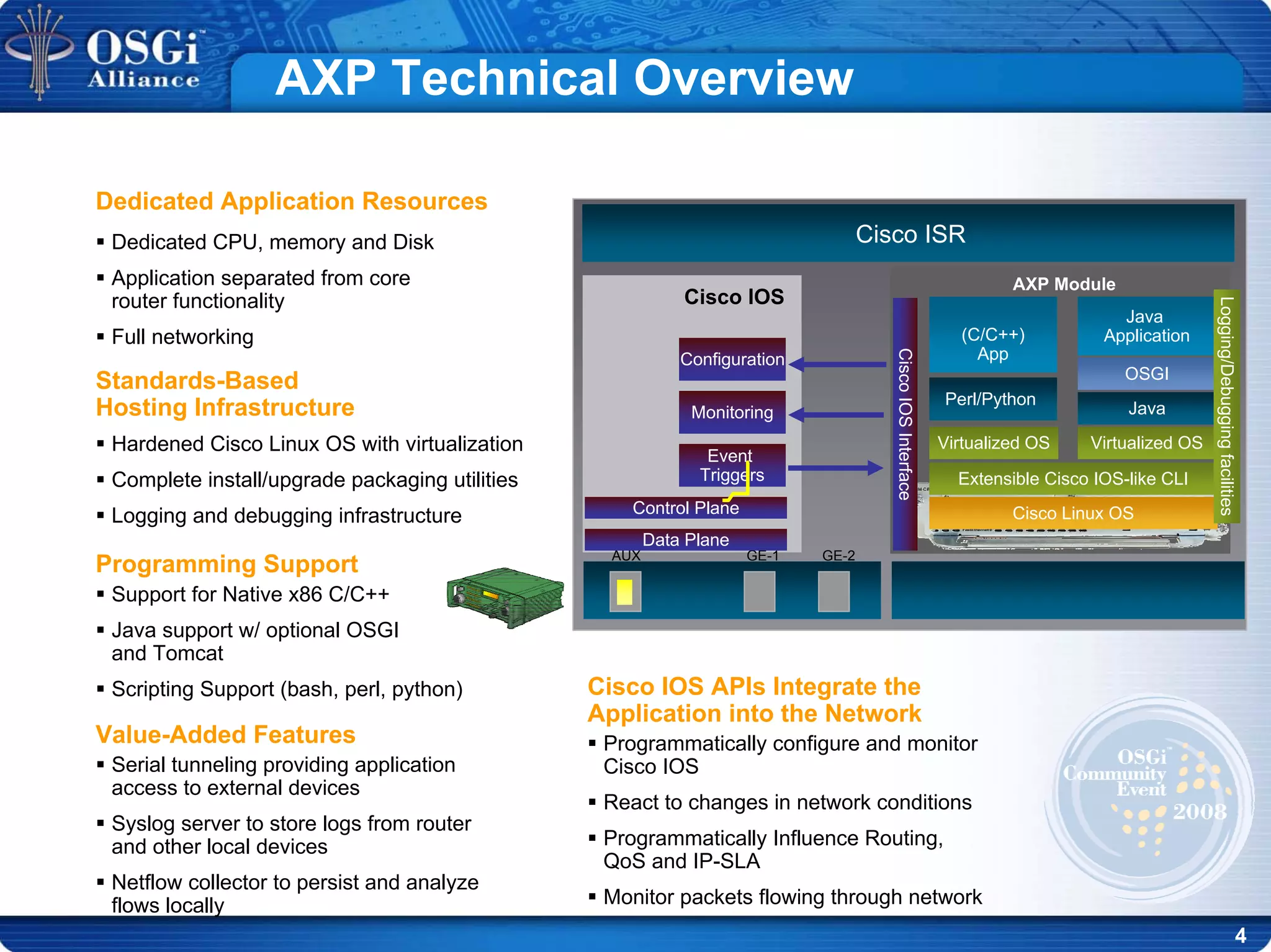 Cisco Application eXtension Platform (AXP) - James Weathersby, Cisco | PDF