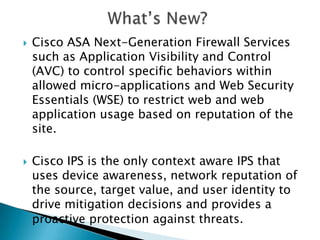 Cisco asa cx firwewall | PPTX