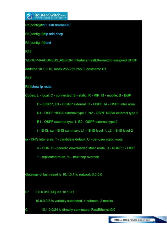 Cisco asa dhcp services | DOCX
