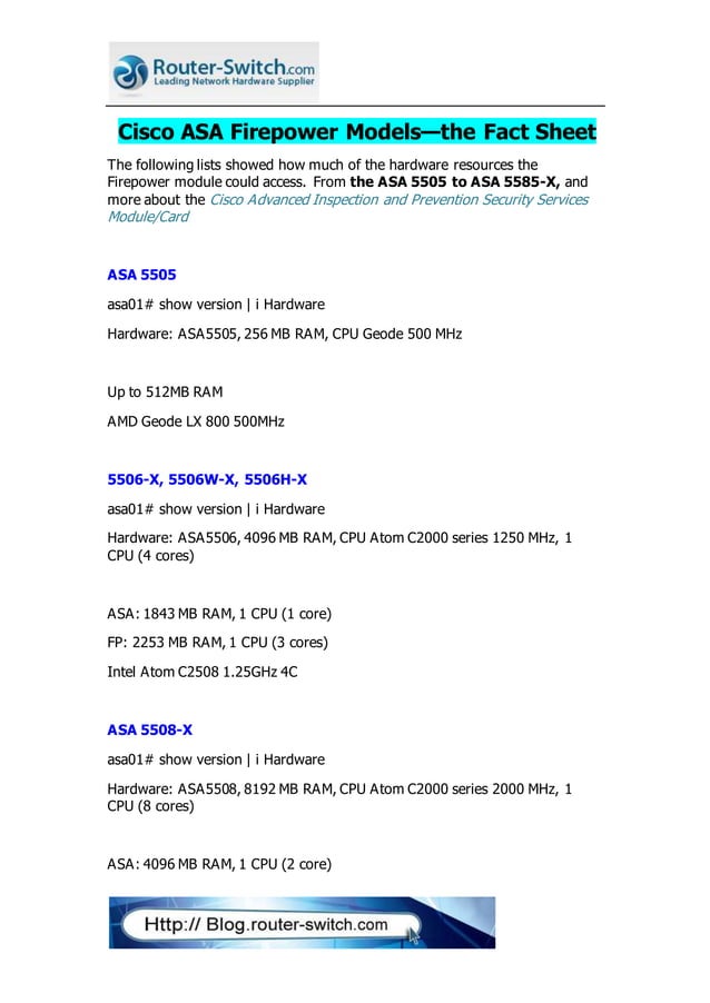 Cisco asa firepower models—the fact sheet | DOCX