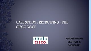 Cisco case study | PPTX