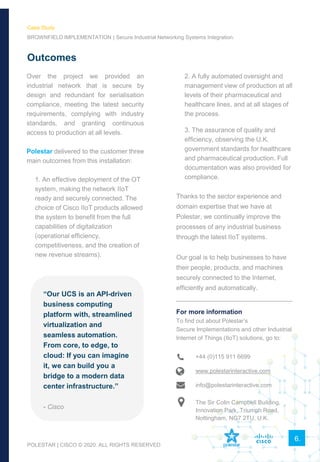 Industrial Networking Systems Secure Integration | Cisco & Polestar Case Study | PDF