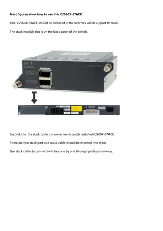Cisco catalyst 2960 x flexstack-plus stack module datasheet | DOCX ...