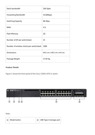 Cisco catalyst 3650-24ts-s datasheet | DOCX | Computer Networking ...