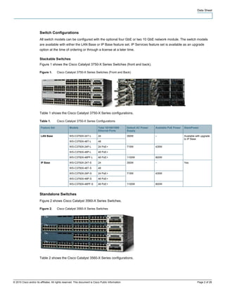 Cisco catalyst 3750 x and 3560-x series switches | PDF