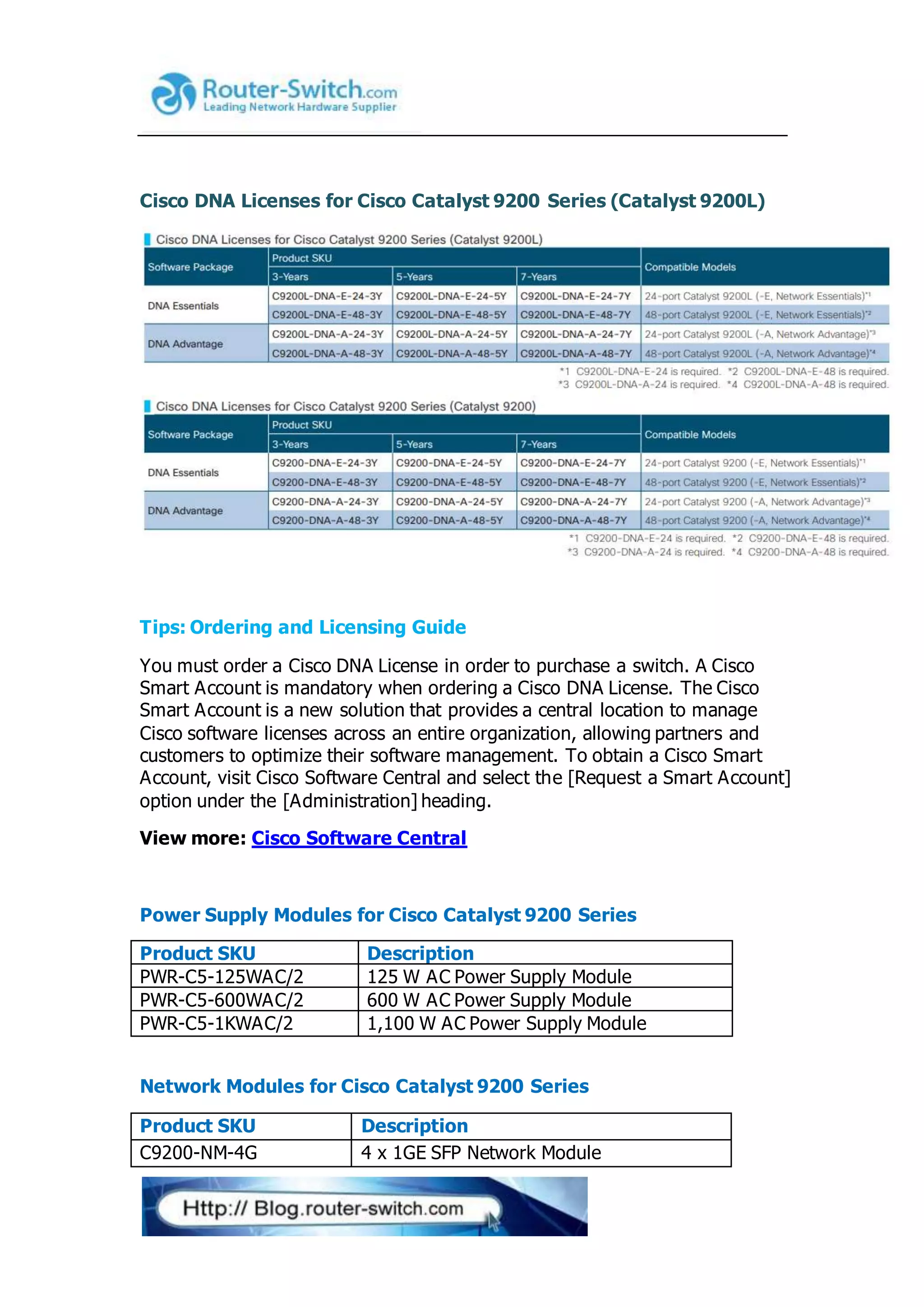 Cisco catalyst 9200 series platform spec, licenses, transition guide | PDF