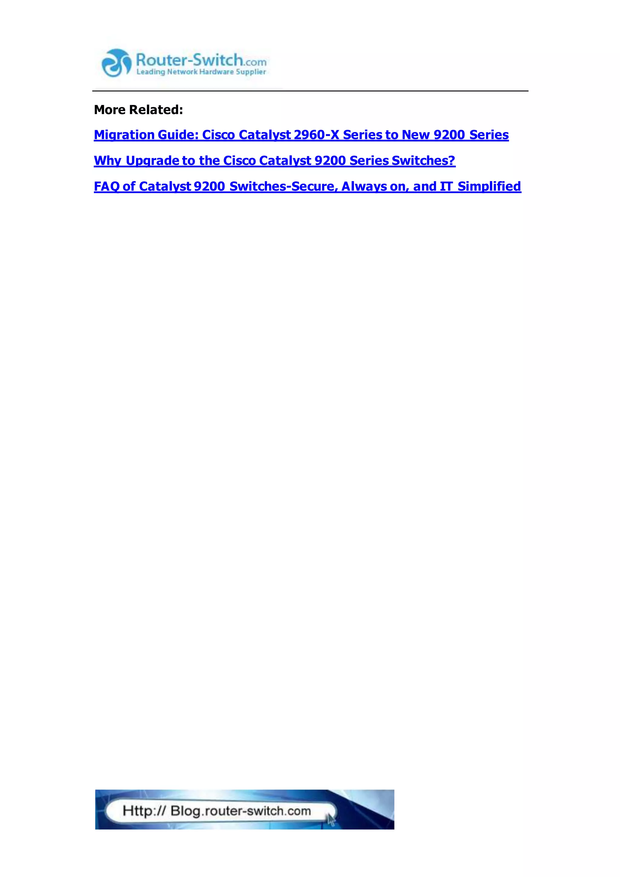 Cisco catalyst 9200 series platform spec, licenses, transition guide | PDF
