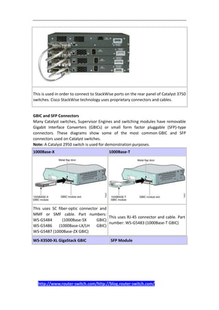 Cisco catalyst switch cable, connector, and ac power cord guide | DOCX