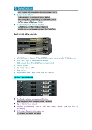 Cisco catalyst switching cisco catalyst 2960-s series technical ...