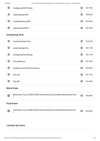 Cisco ccent ccna interconnecting cisco networking devices part 1 - visio learning | PDF