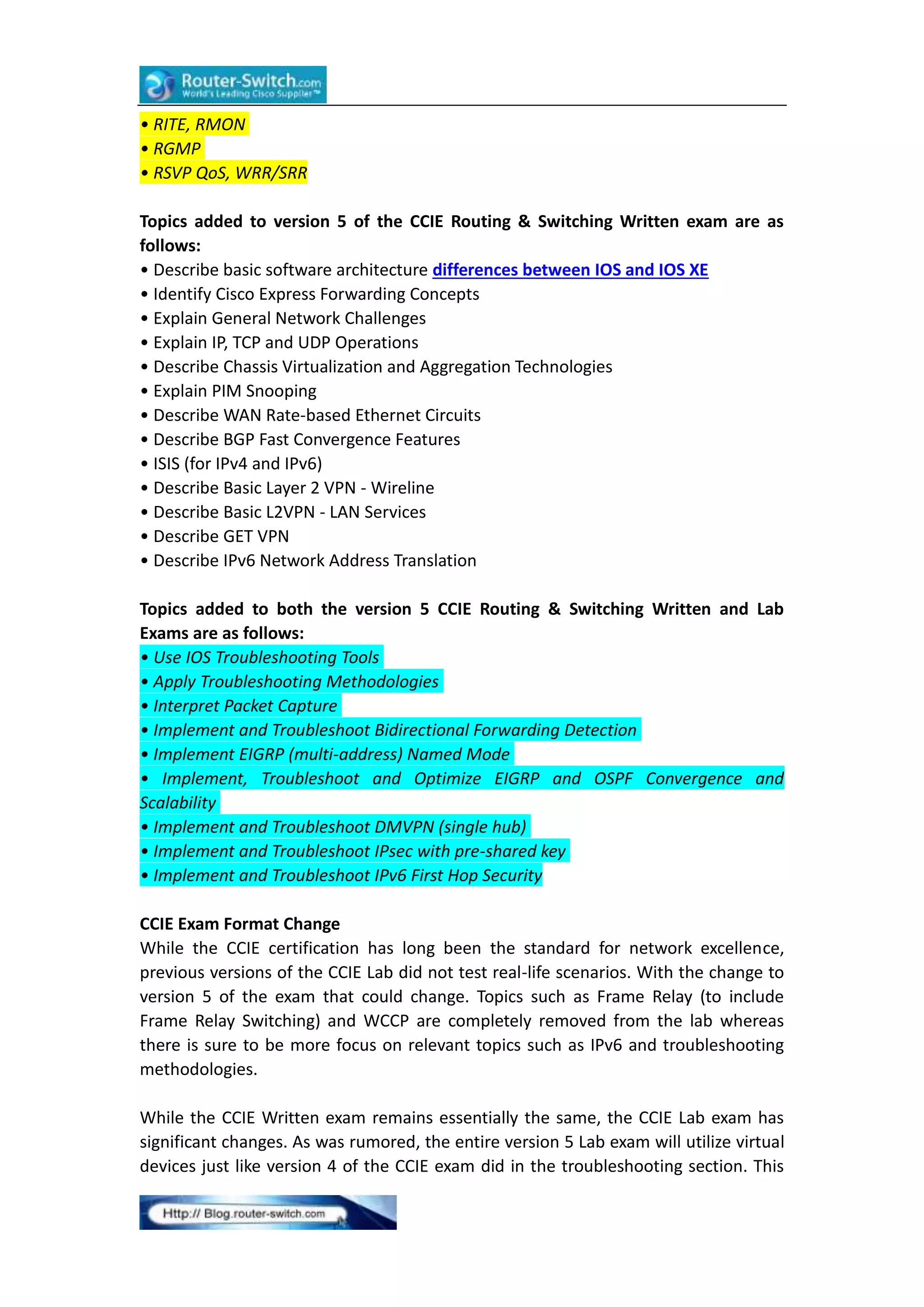 Cisco ccie r&s v5 review | DOCX