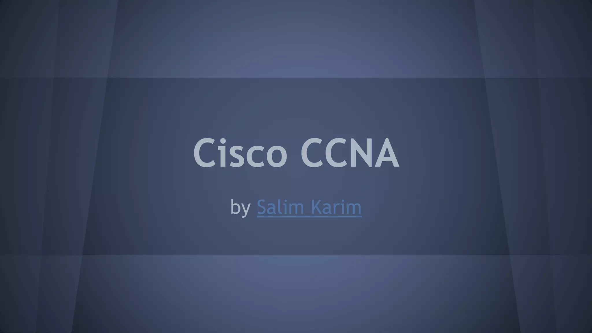 Cisco CCNA | PPT