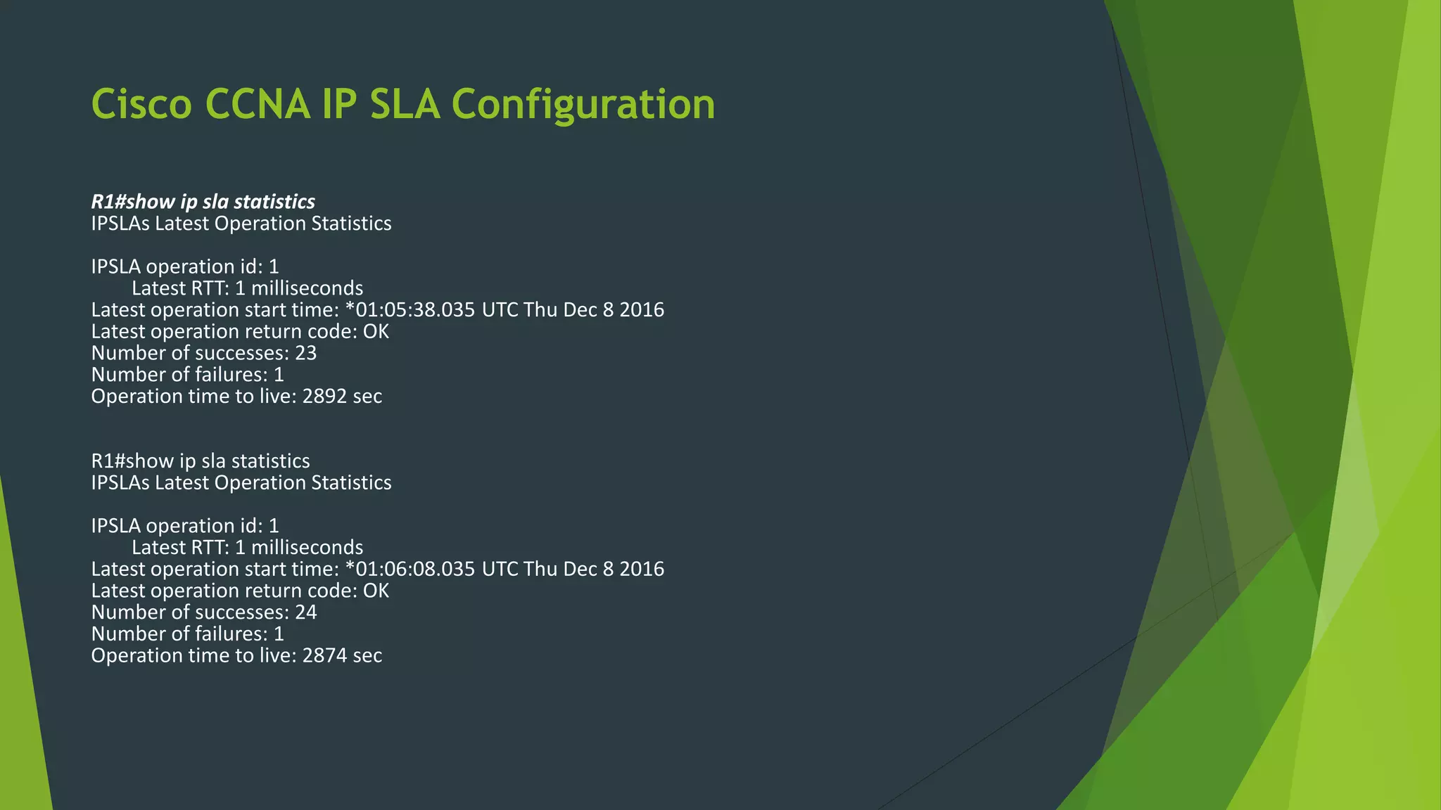 Cisco Ccna Ccnp Ip Sla Configuration Pptx Computer Networking Computing