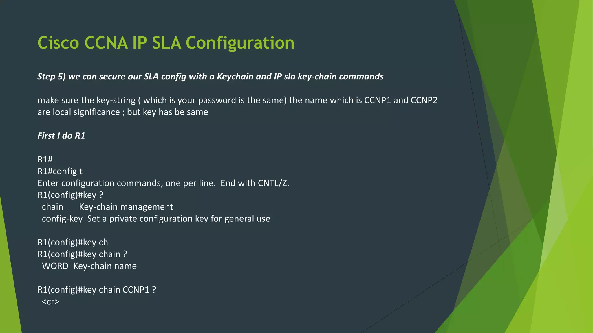 Cisco CCNA-CCNP IP SLA Configuration | PPTX