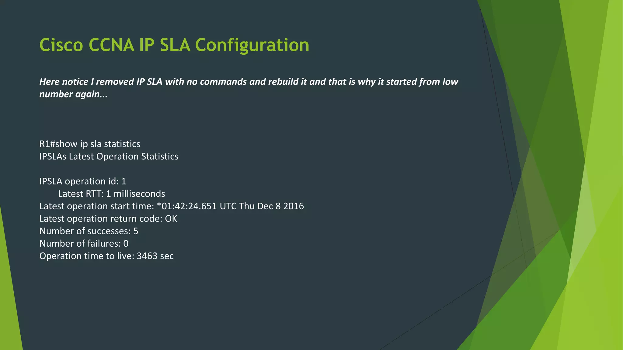 Cisco Ccna Ccnp Ip Sla Configuration Pptx Computer Networking Computing