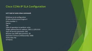 Cisco CCNA-CCNP IP SLA Configuration | PPTX