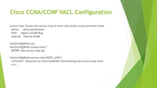 Cisco CCNA CCNP VACL Configuration | PPTX
