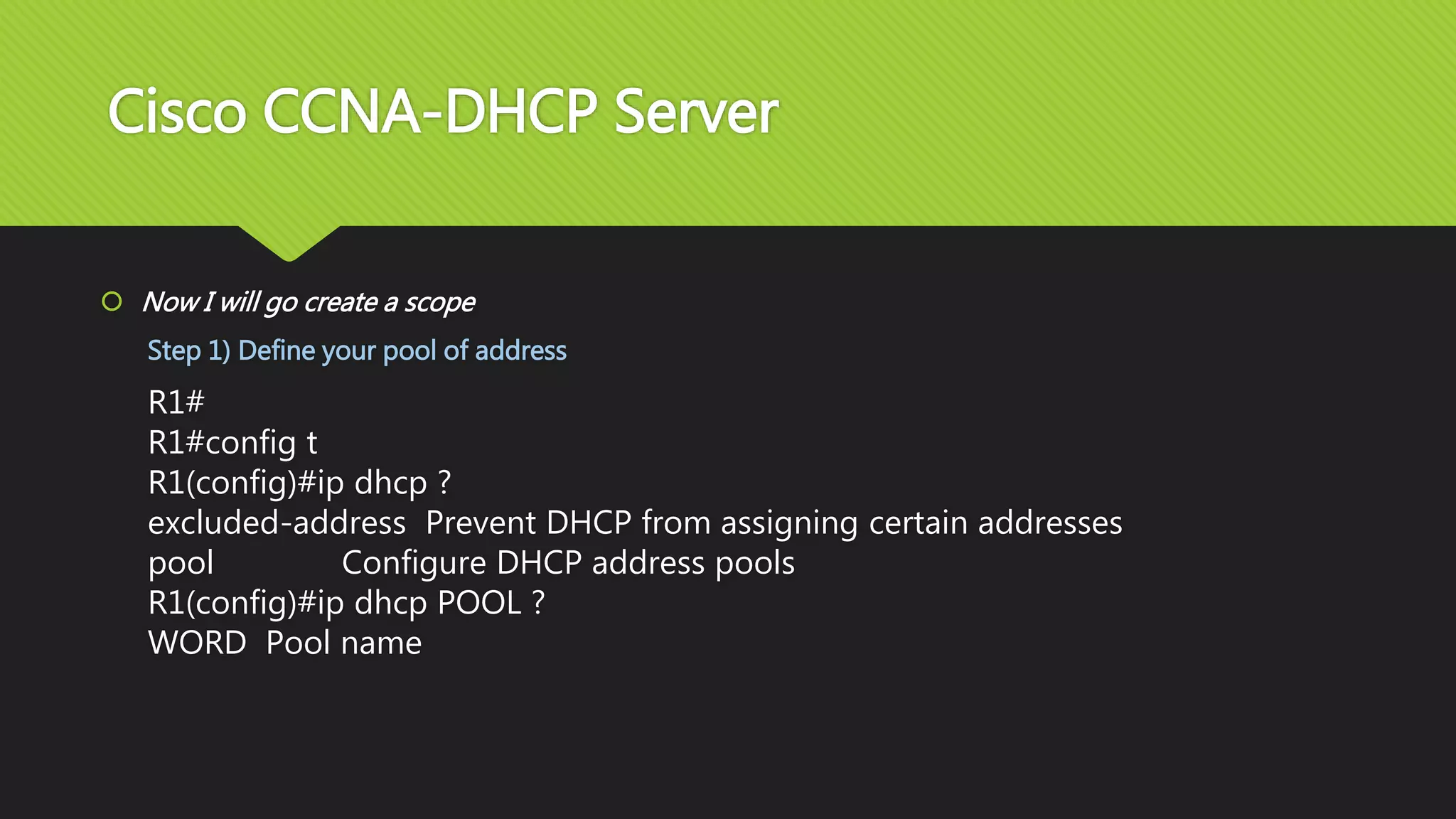 Cisco Ccna Dhcp Server Pptx Computer Networking Computing 3788
