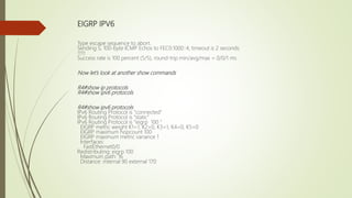 Cisco CCNA EIGRP IPV6 Configuration | PPTX
