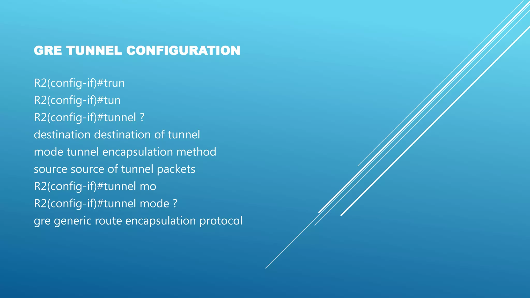 Cisco CCNA GRE Tunnel Configuration | PPT