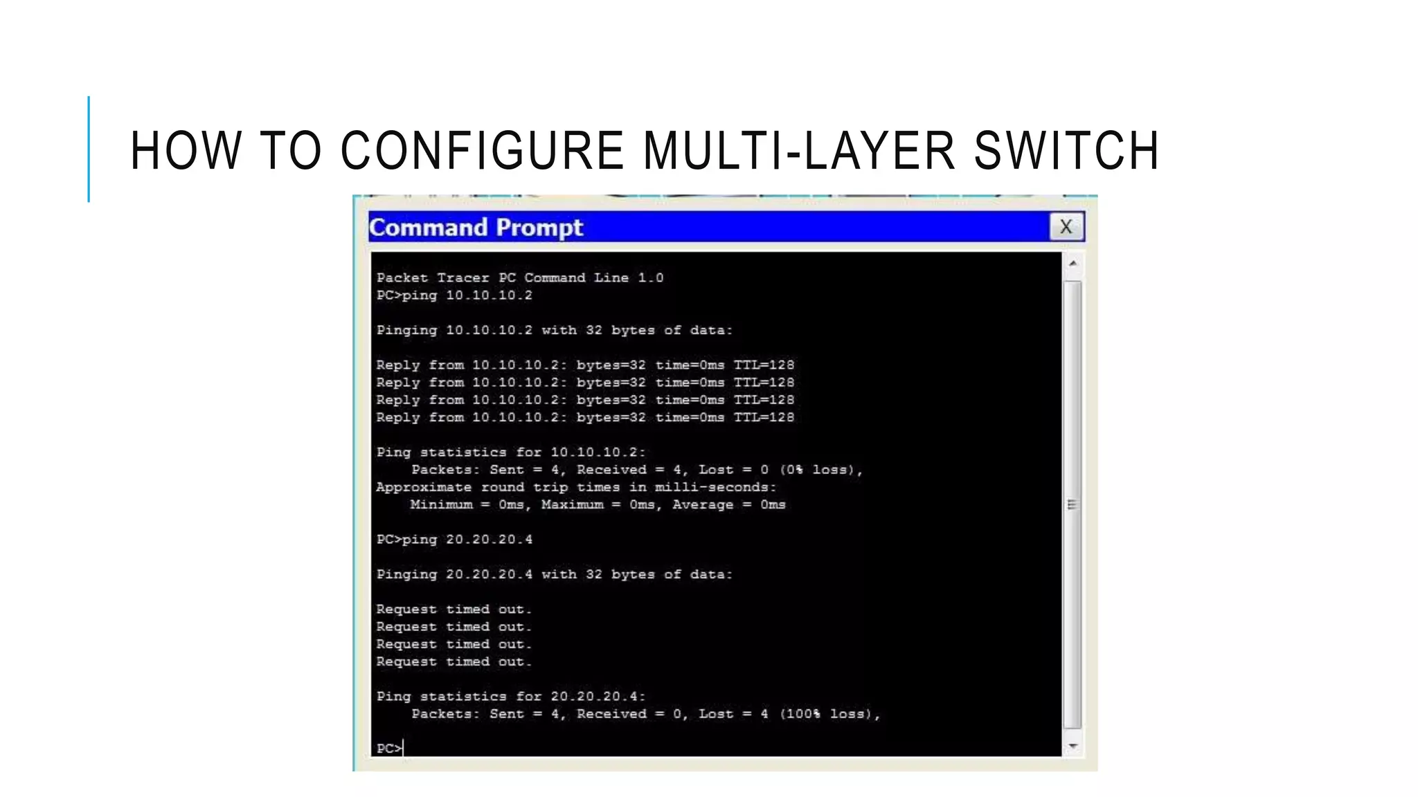Cisco Ccna How To Configure Multi Layer Switch Pptx Computer